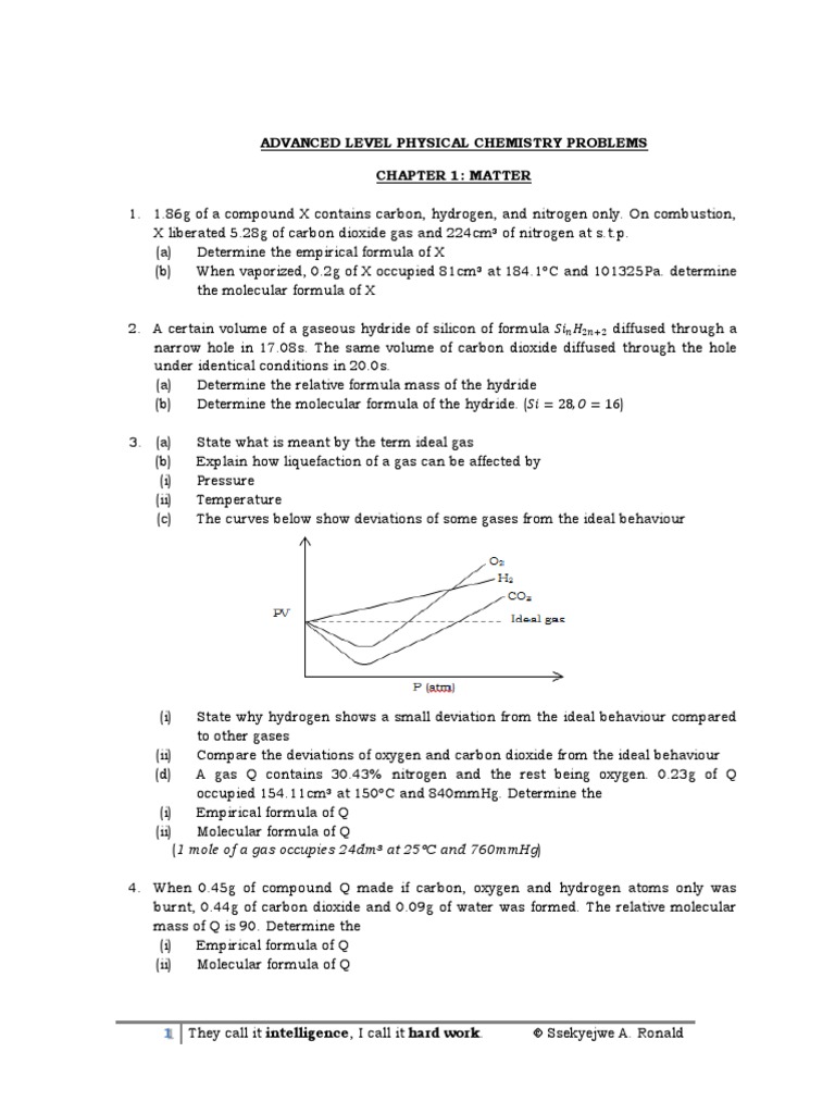 Roni - Matter Probs | Download Free PDF | Gases | Combustion