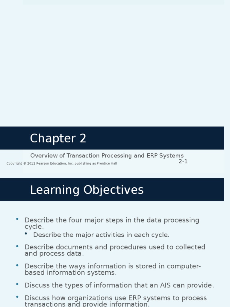 2 Overview of Transaction Processing and ERP System | Download Free PDF ...