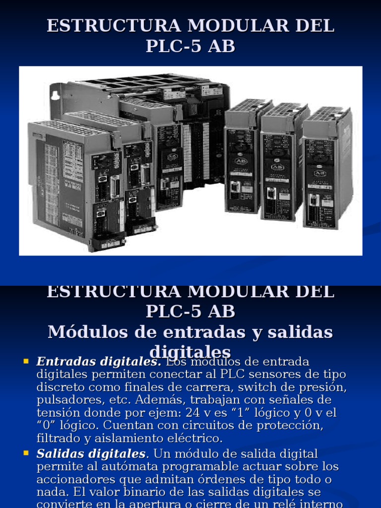 Estructura Modular Del PLC-5 AB | PDF | Controlador lógico programable ...