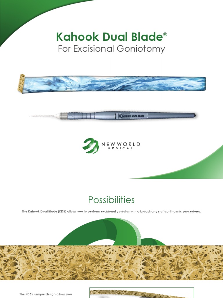 Kahook Dual Blade for Goniotomy | PDF | Surgery | Ophthalmology