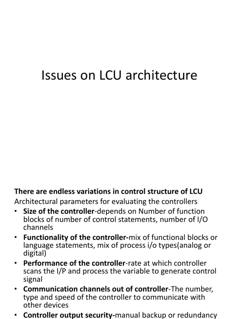 LCU Architecture and Security Design Issues | PDF | Subroutine ...