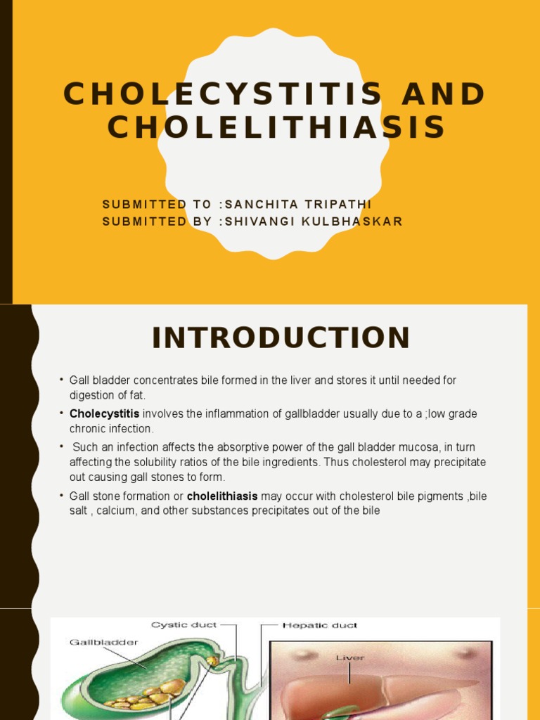 Cholecystitis and Cholelithiasis Overview | PDF | Gallbladder | Food ...