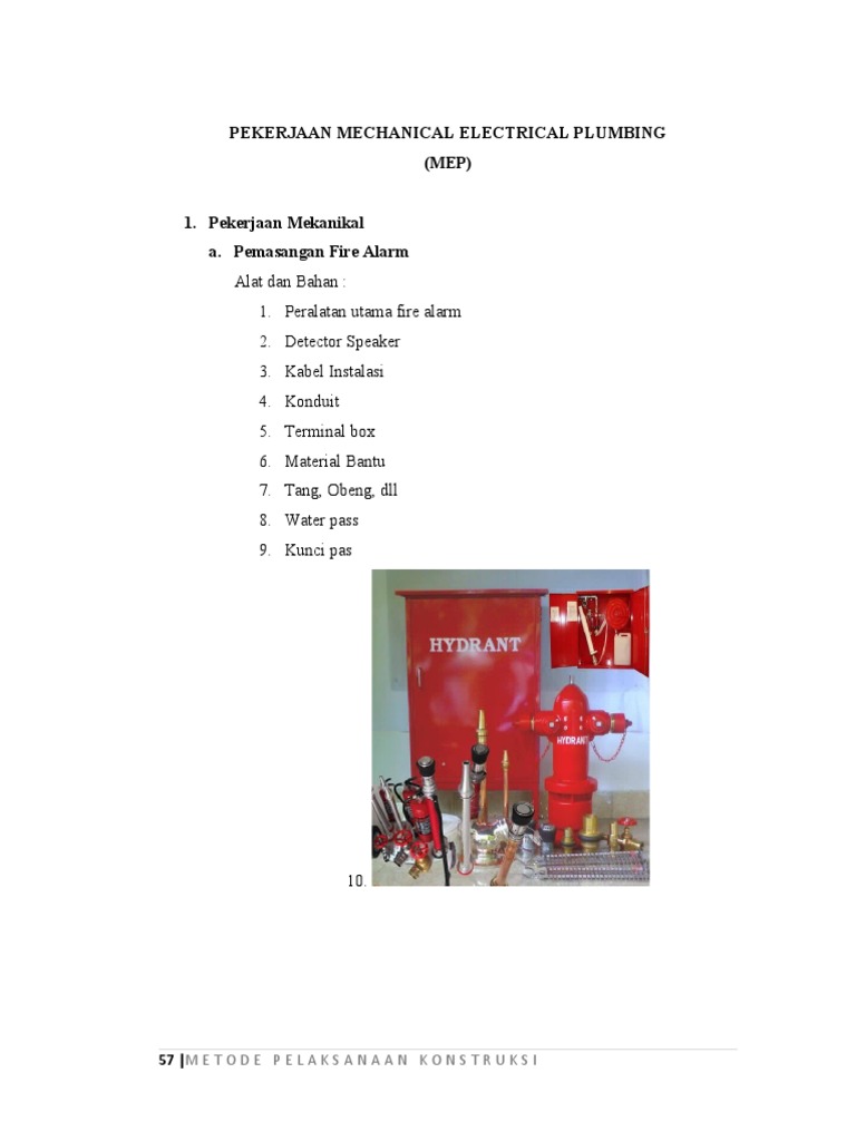 Pekerjaan Instalasi MEP Lengkap | PDF