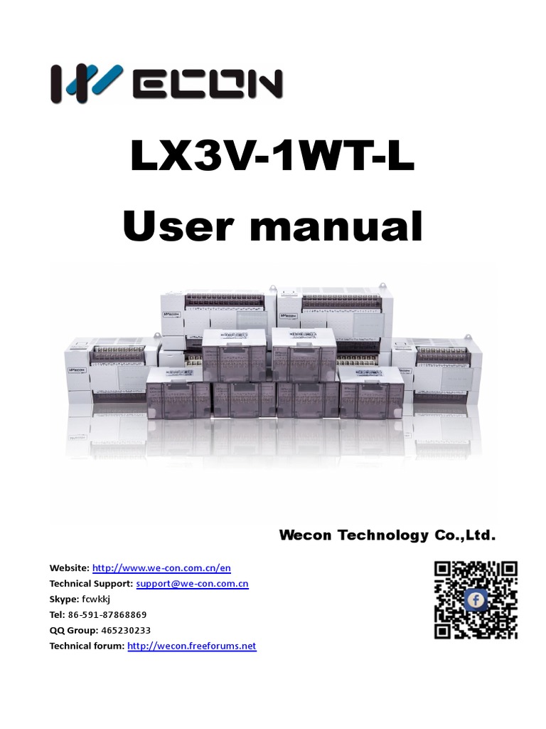 LX3V-1WT-L User Manual - en PDF | PDF | Weight | Power Supply