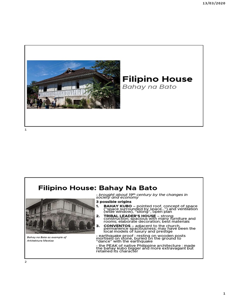 Features of Bahay na Bato Architecture | PDF | Home | Architectural ...