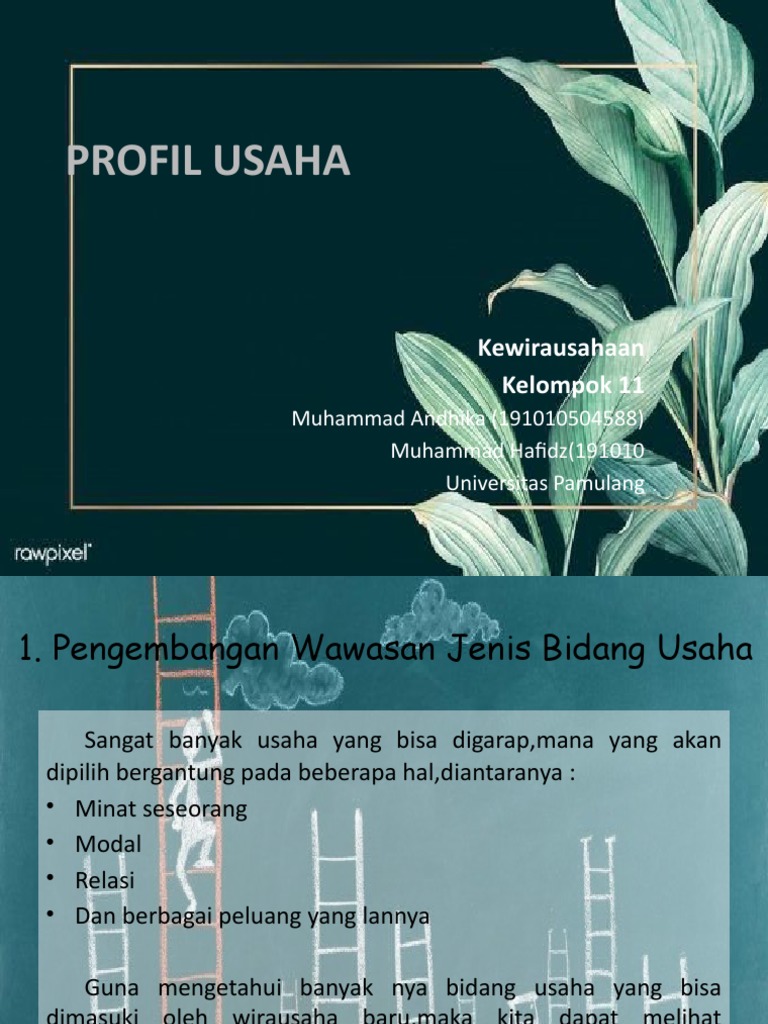Profil Usaha | PDF | Pengelolaan Keuangan & Uang