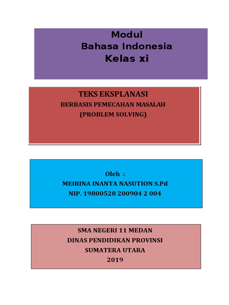Modul-Teks-Eksplanasi (Ina) | PDF