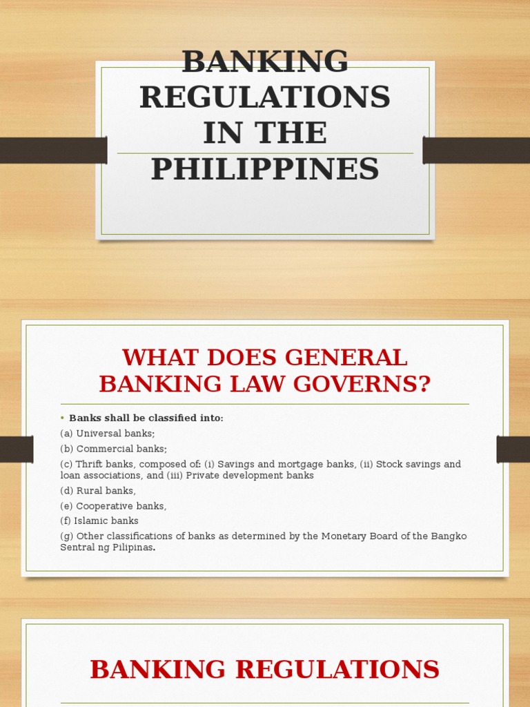 Banking Regulations in The Philippines | PDF | Bank Regulation | Basel Ii