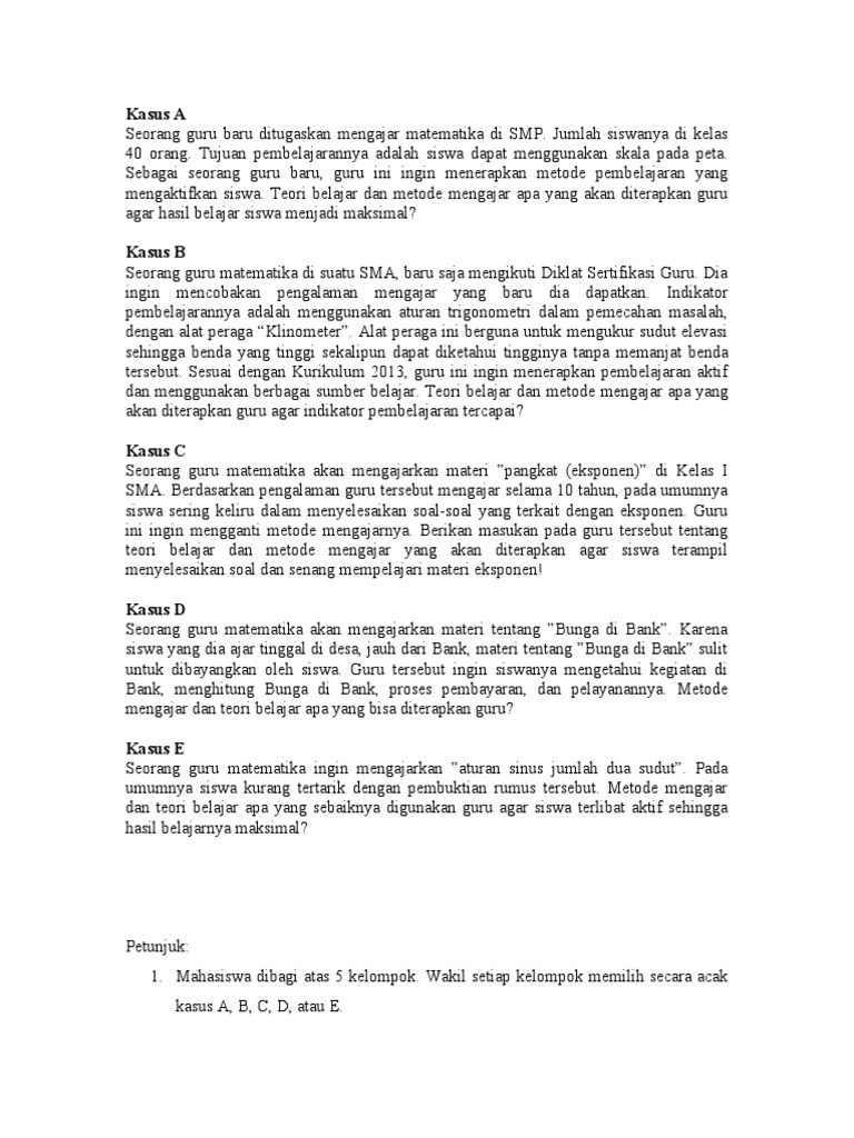 Kasus Untuk SBM 2015 | PDF