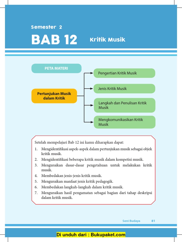 Bab 12 Kritik Musik PDF | PDF