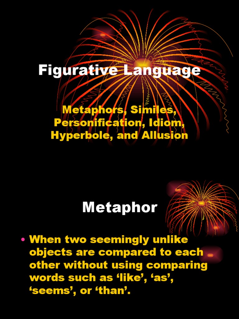 Figurative Language | PDF | Metaphor | Anthropomorphism