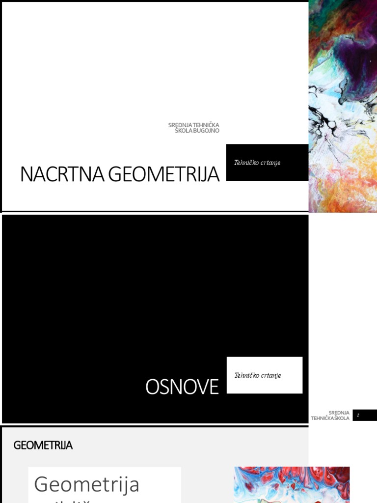 Nacrtna Geometrija - PREZENTACIJA | PDF