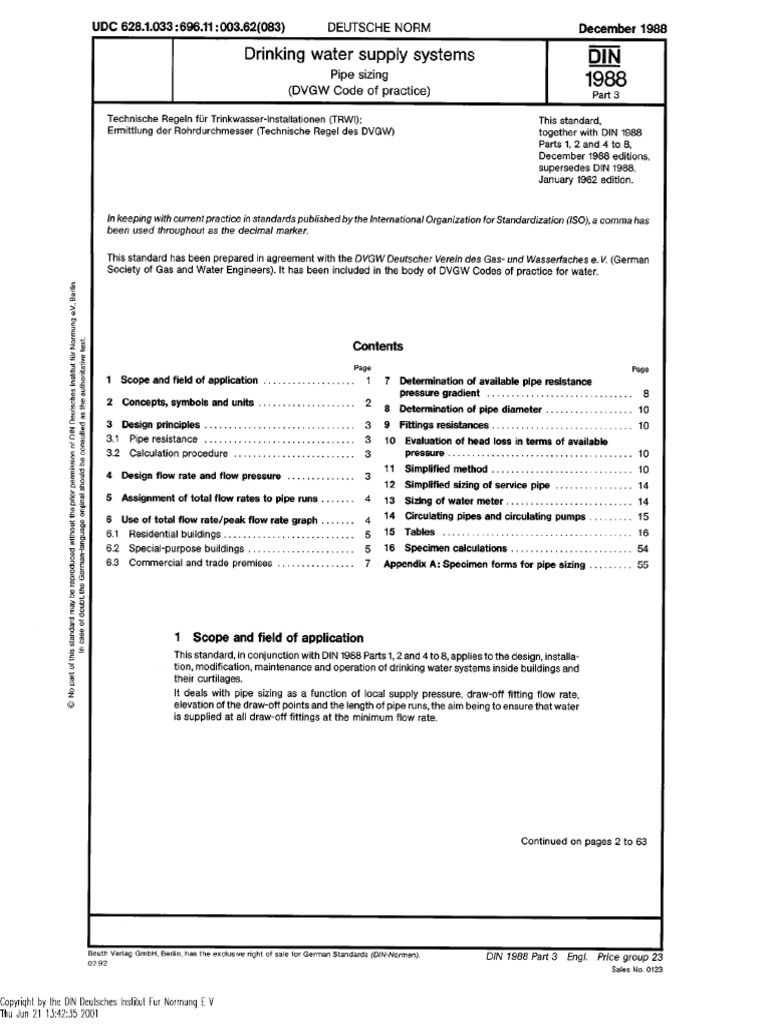 Din 1988 3 PDF | PDF
