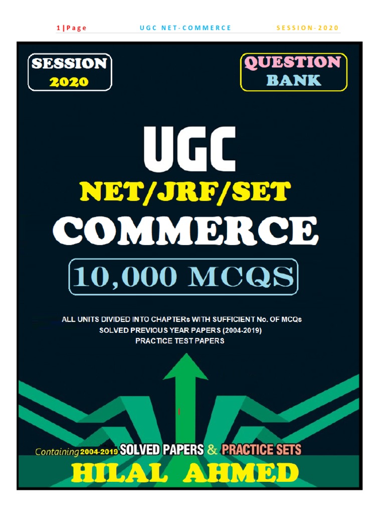 MCQ Ugc Net Commerce Book PDF | PDF | Sterilization (Economics) | Open ...