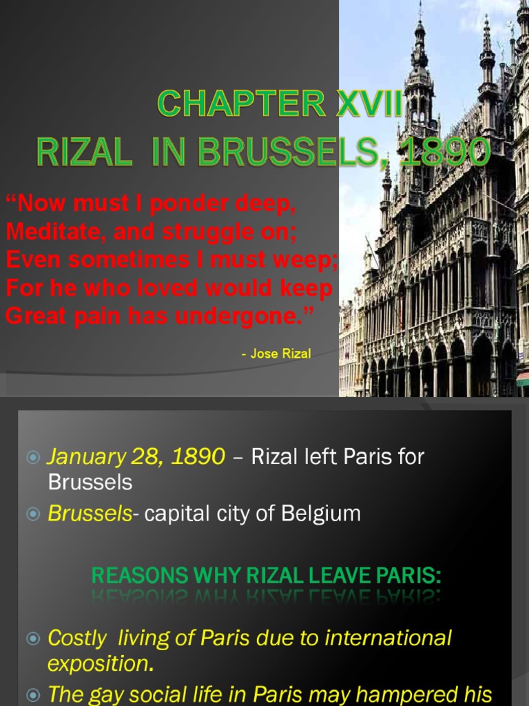 Rizal in Brussels 1890 | PDF | Philippines