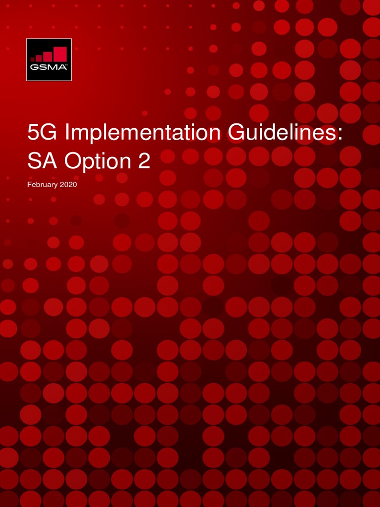 5G SA Option 2 ImplementationGuideline v1.2 | PDF | 4 G | Internet Access