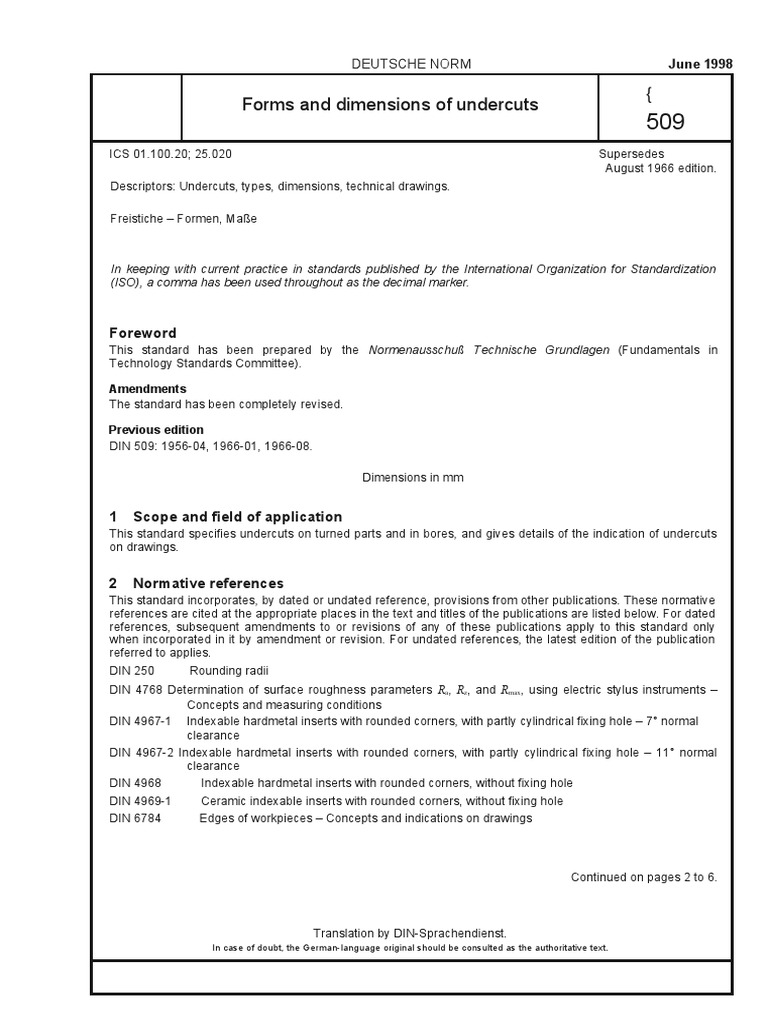 Degajare DIN 509 | PDF | Machining | Surface Roughness