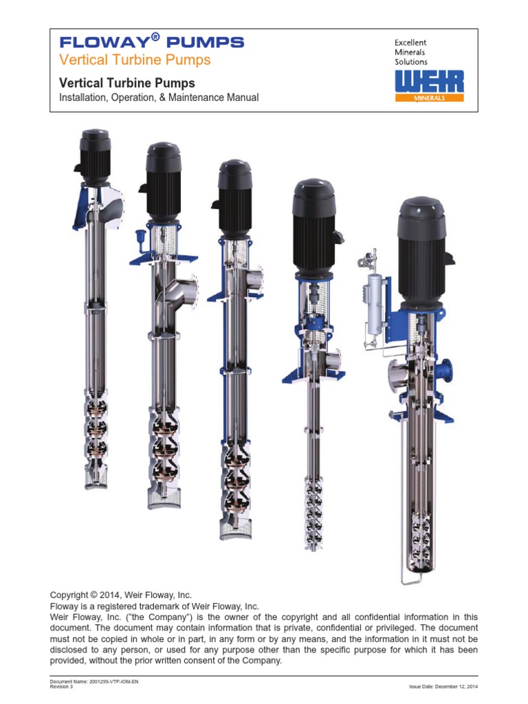 VT Pump O&M | PDF | Pump | Safety