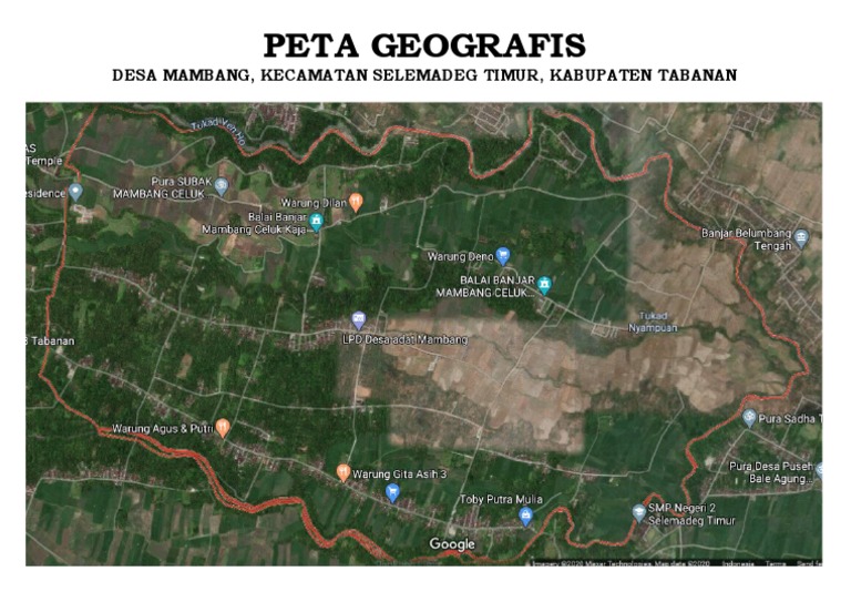 Peta Geografis Mambang | PDF