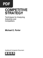 Michael Porter Competitive Strategy | PDF