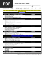 Child Behavior Observation Checklist | PDF