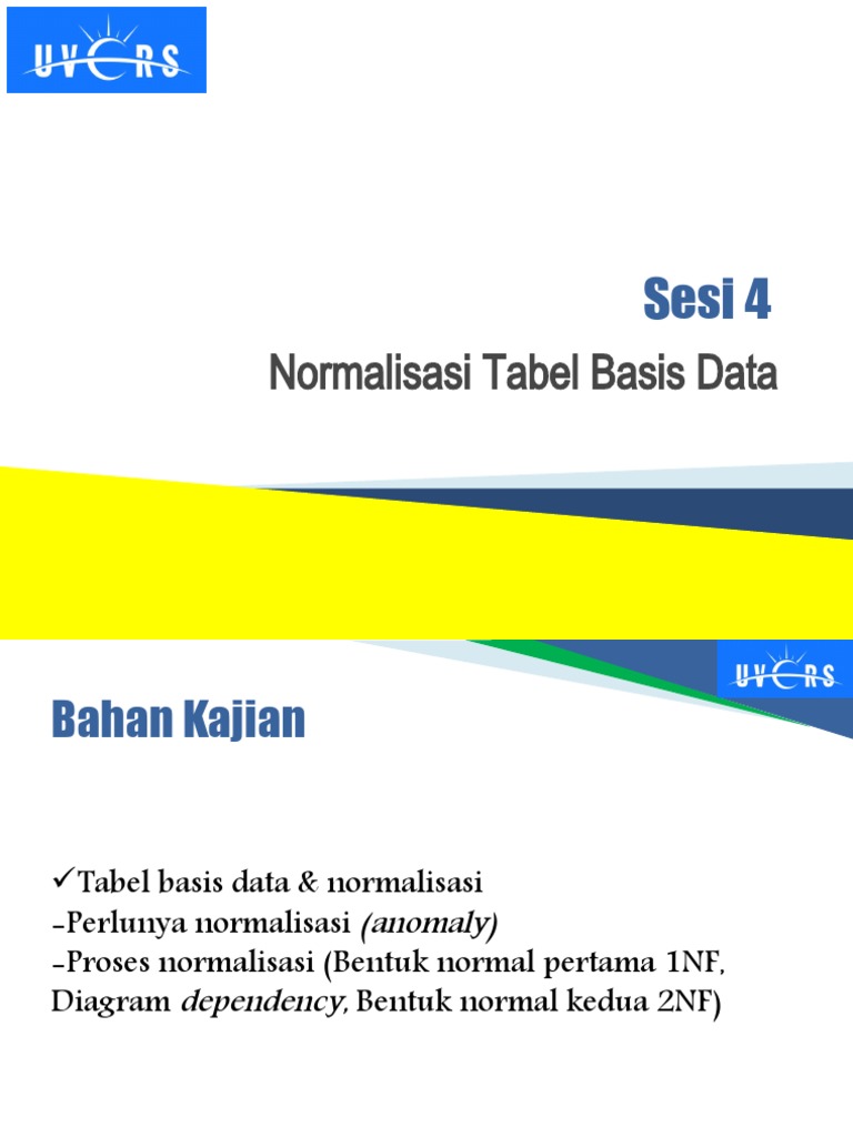 4-Normalisasi Tabel Basis Data | PDF
