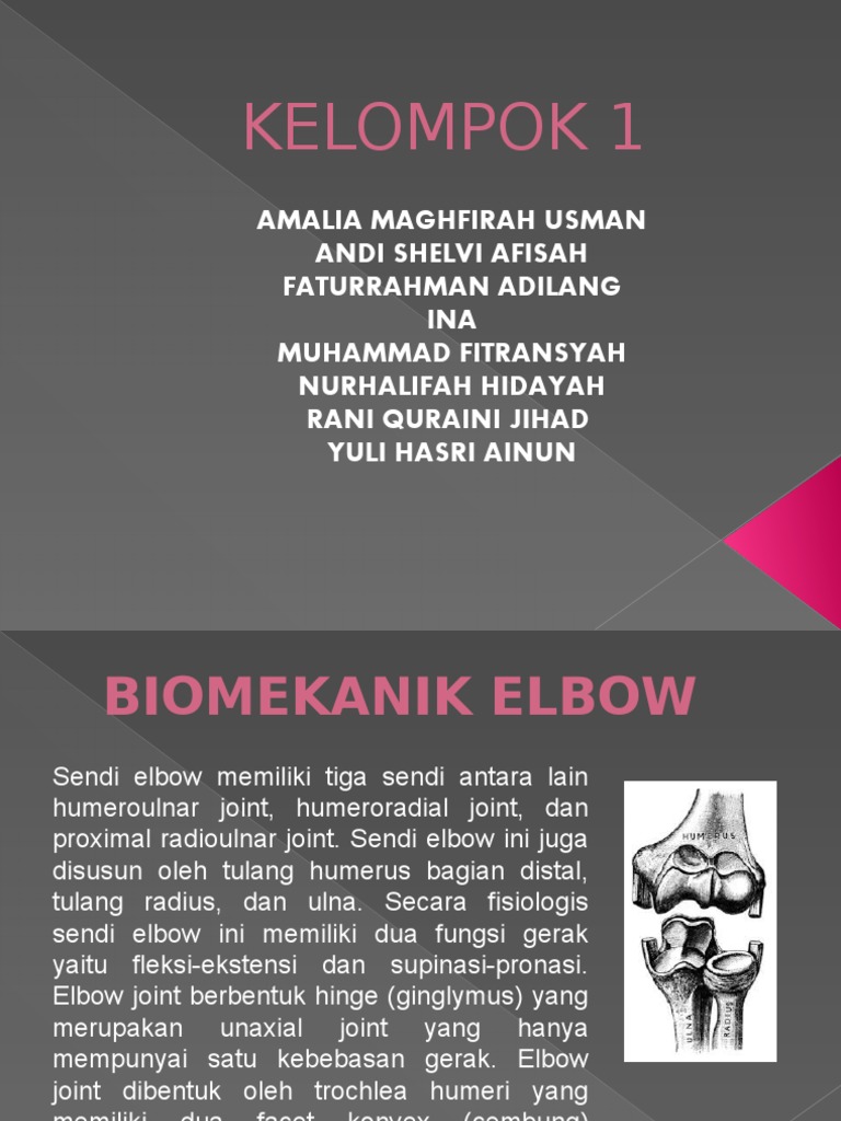 BIOMEKANIK Elbow | PDF