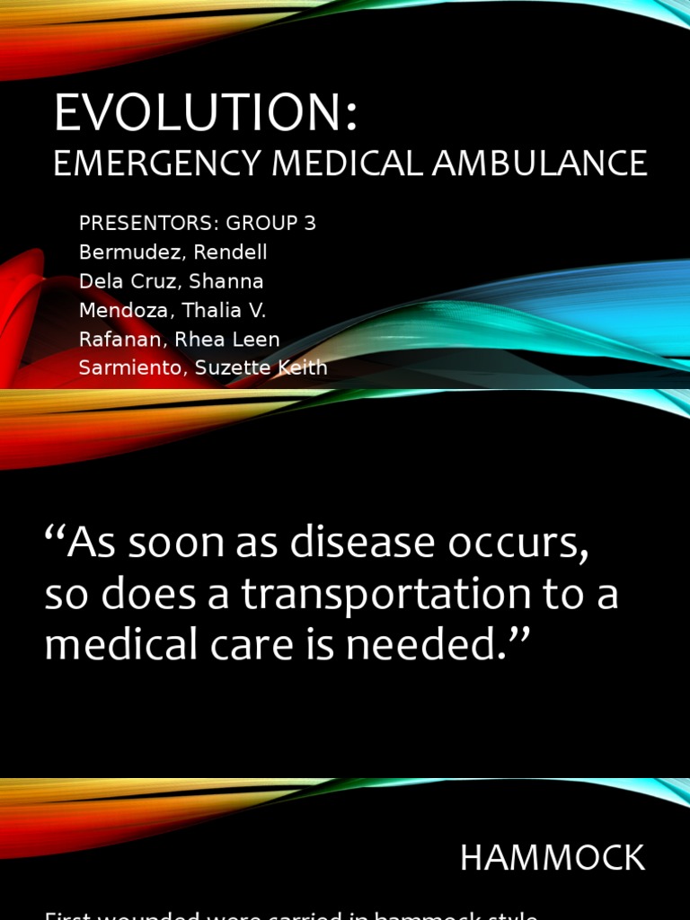 EMS-Ambulance Evolution | PDF | Emergency Medical Services | Ambulance