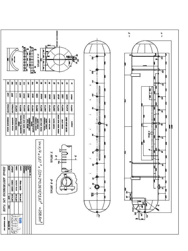 LPG Tank Drawing | PDF