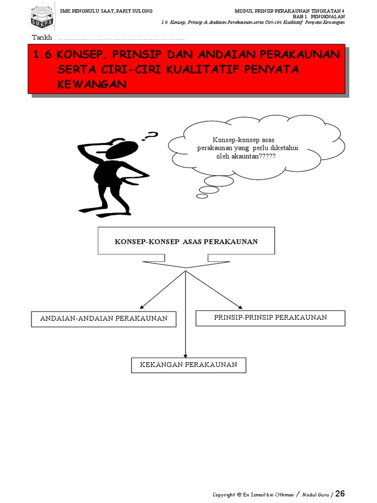 6 Konsep Dan Prinsip Perakaunan Asas | PDF | Pengelolaan Keuangan ...