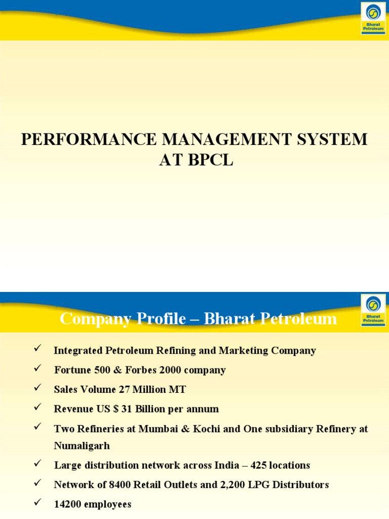 Performance Management System at BPCL | PDF | Business | Economies