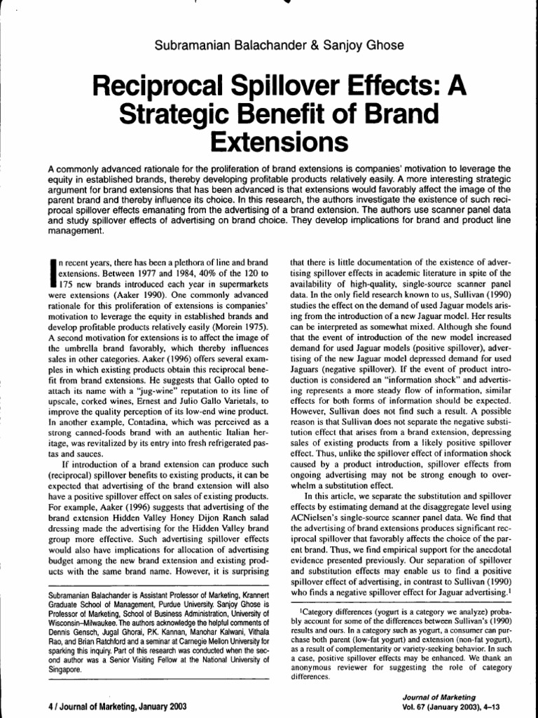 Reciprocal Spillover Effects | PDF | Statistical Hypothesis Testing ...
