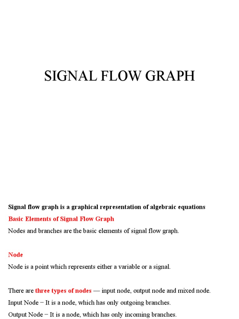 Signal Flow Graph | PDF | Combinatorics | Mathematical Relations
