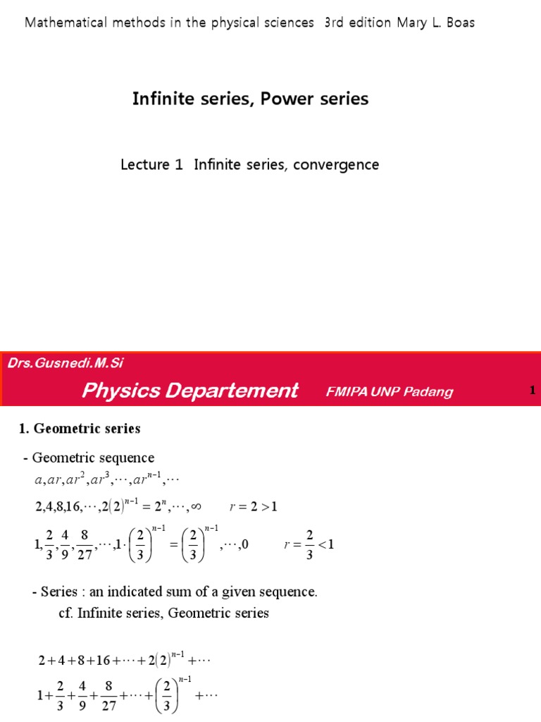 1 Deret Boas | PDF | Series (Mathematics) | Power Series