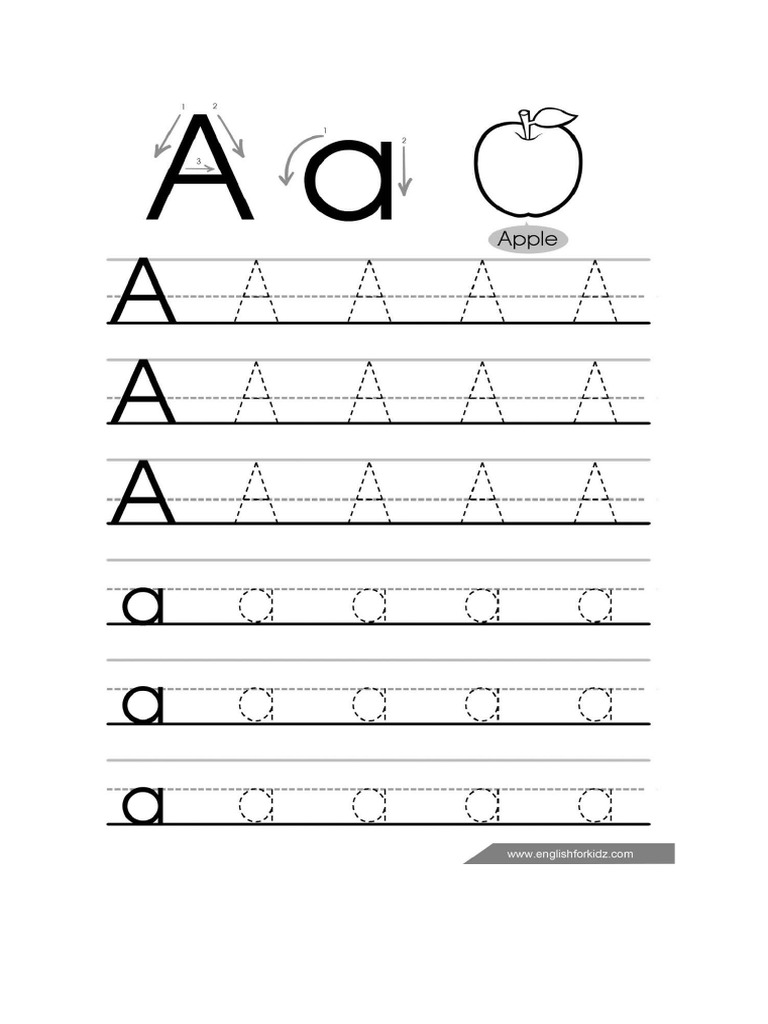 Latihan Menulis Abjad | PDF