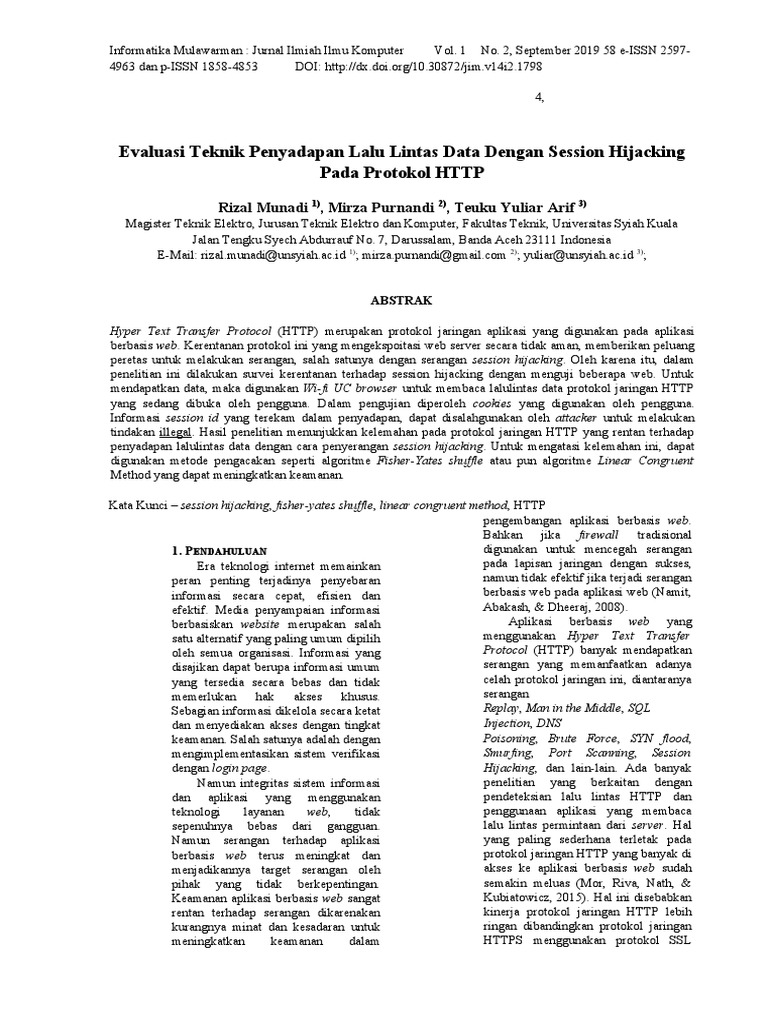Jurnal Hacking Contoh | PDF