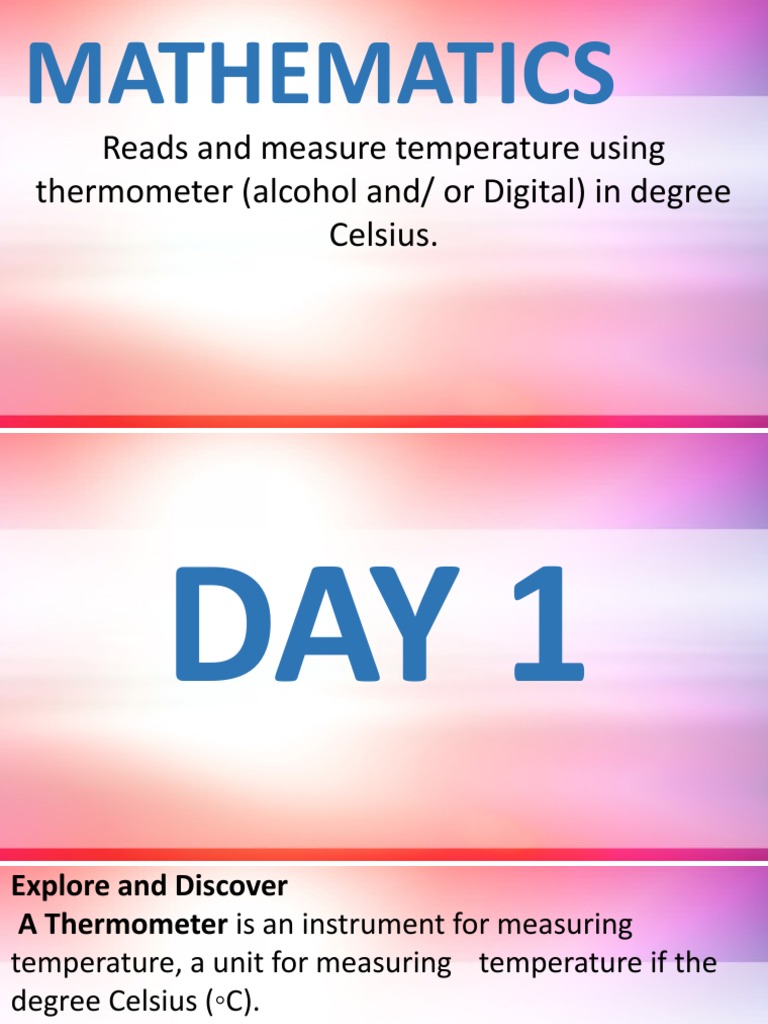 Reading Temperatures | PDF | Thermometer | Celsius