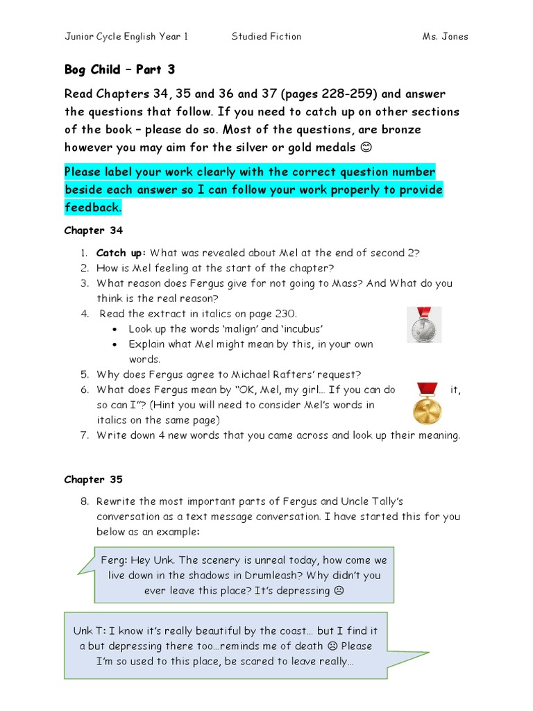 Bog Child - Chapters 34 - 37 | PDF