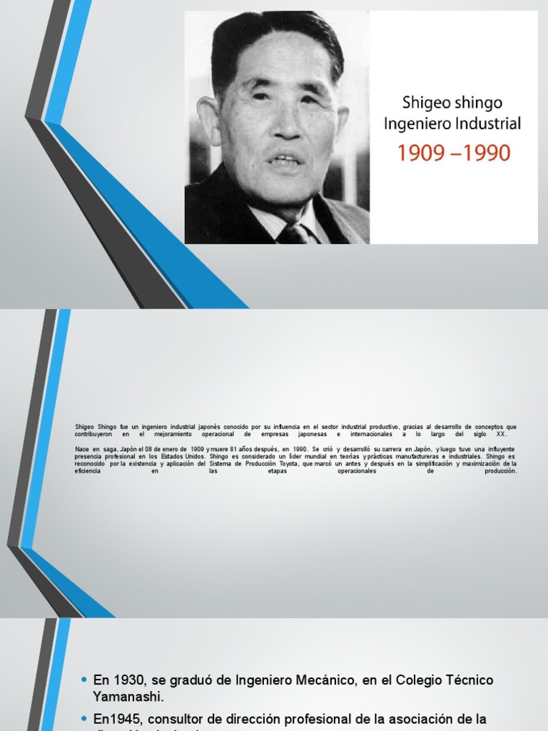 Shigeo Shingo: Innovaciones en Calidad Industrial | PDF | Fabricación e ...