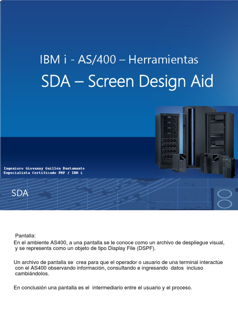 Ibmi As400 Sda 171216183055 | PDF | Archivo de computadora | Programa de computadora