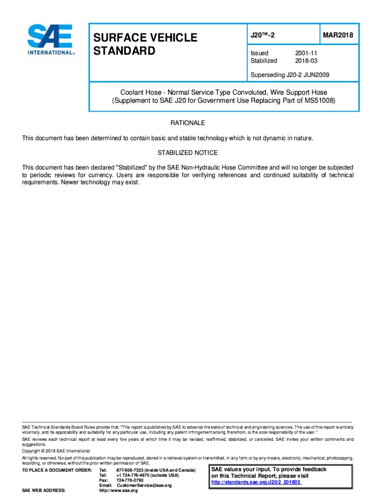 Sae J20-2-2018 | Download Free PDF | Engineering Tolerance | Iso 9000
