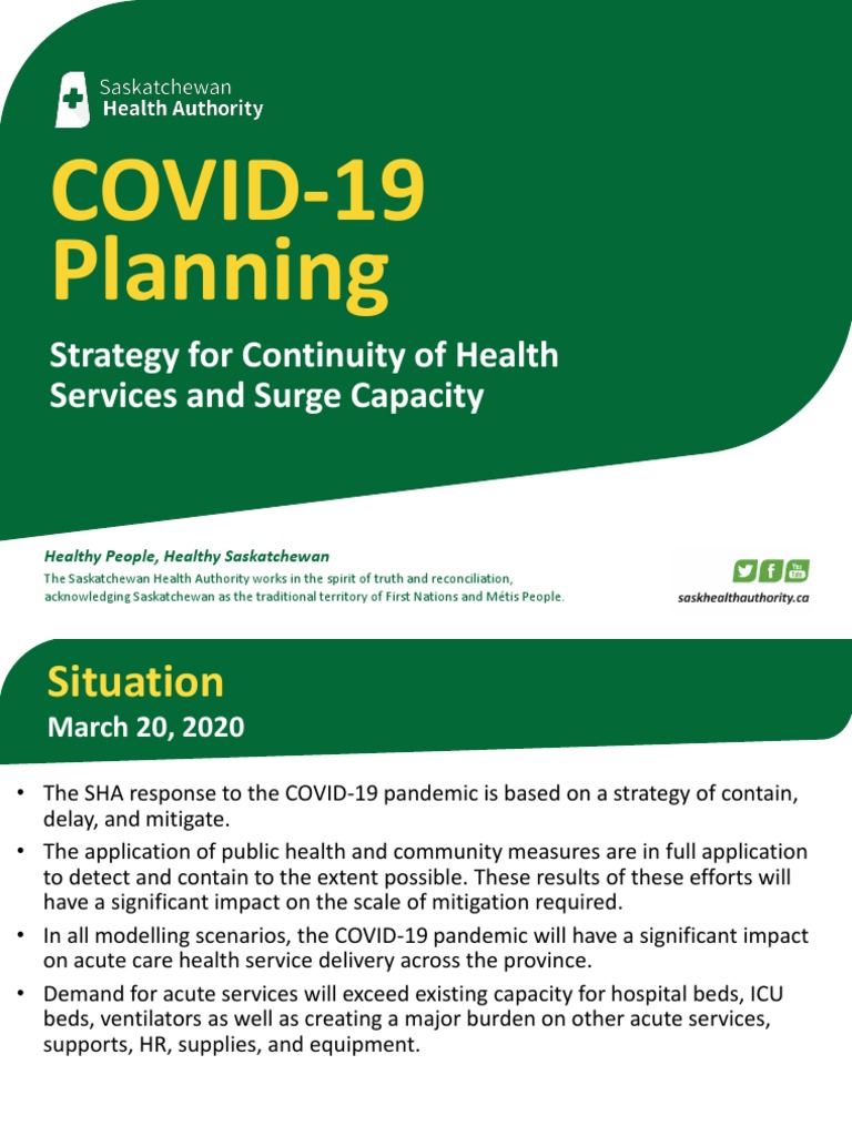 Leaked Sha Covid-19 Plan | PDF | Patient | Intensive Care Unit