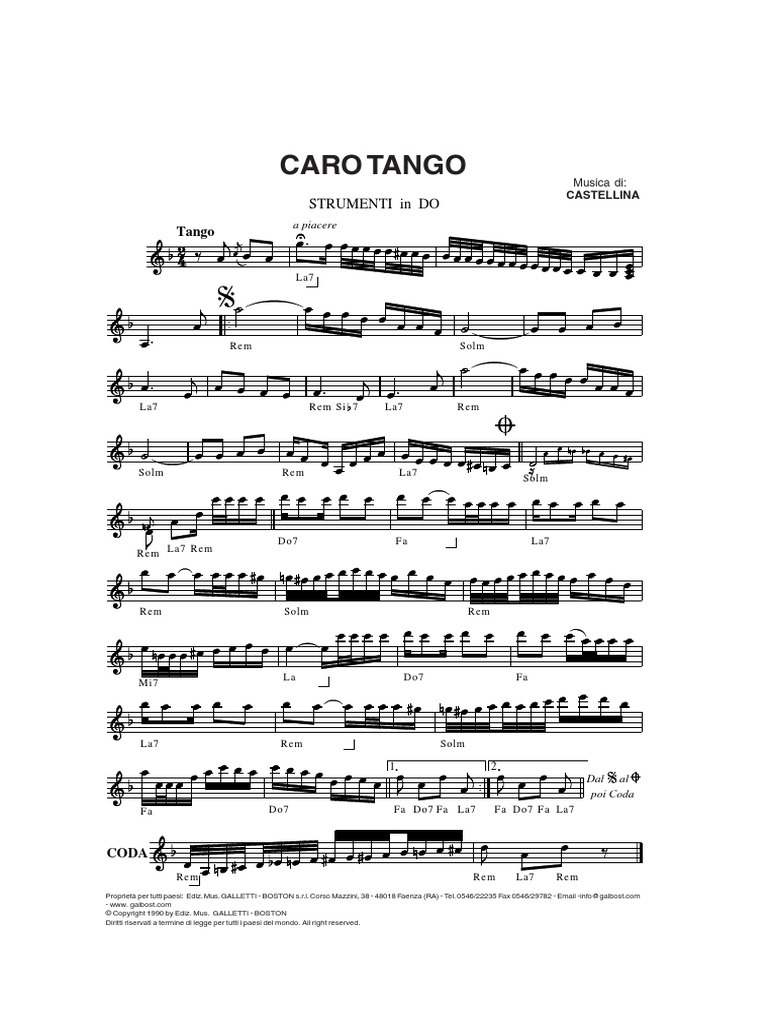 Caro Tango | PDF