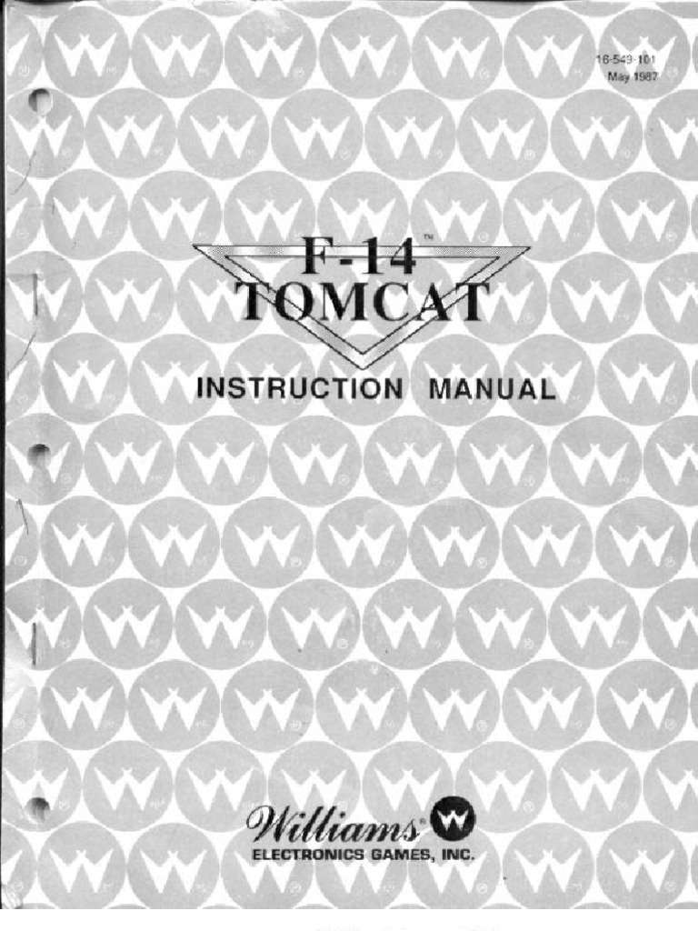 Williams 1987 F 14 Tomcat Full Manual | PDF