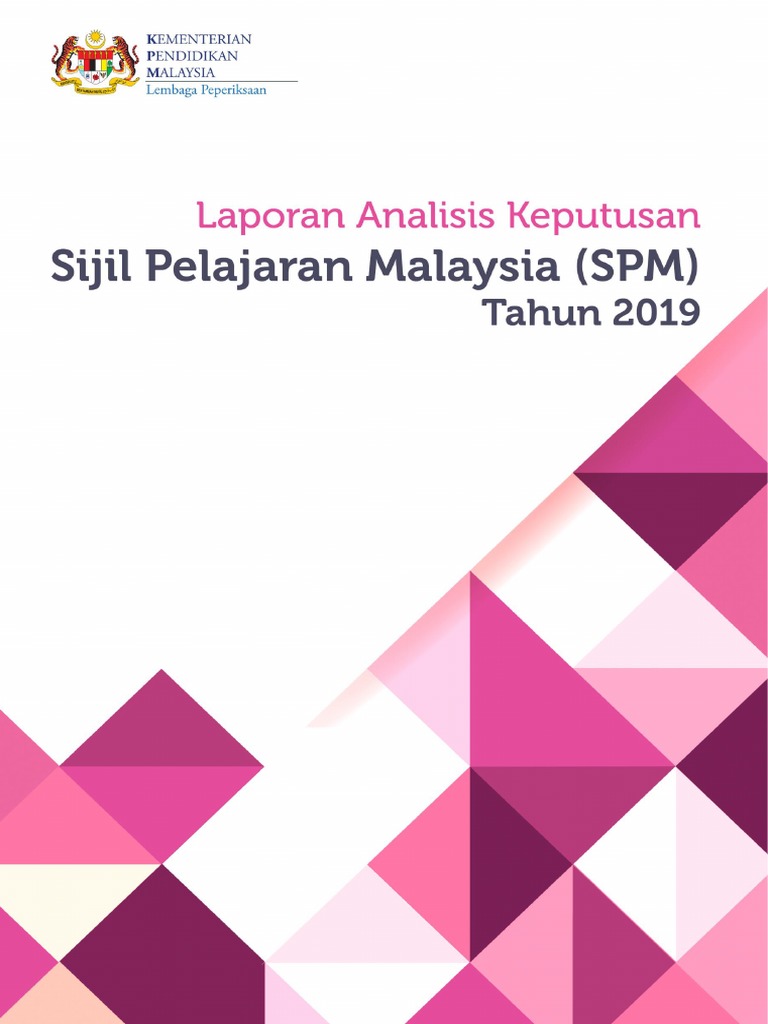 Laporan Analisis Keputusan SPM 2019 - Uploadv2 PDF | PDF