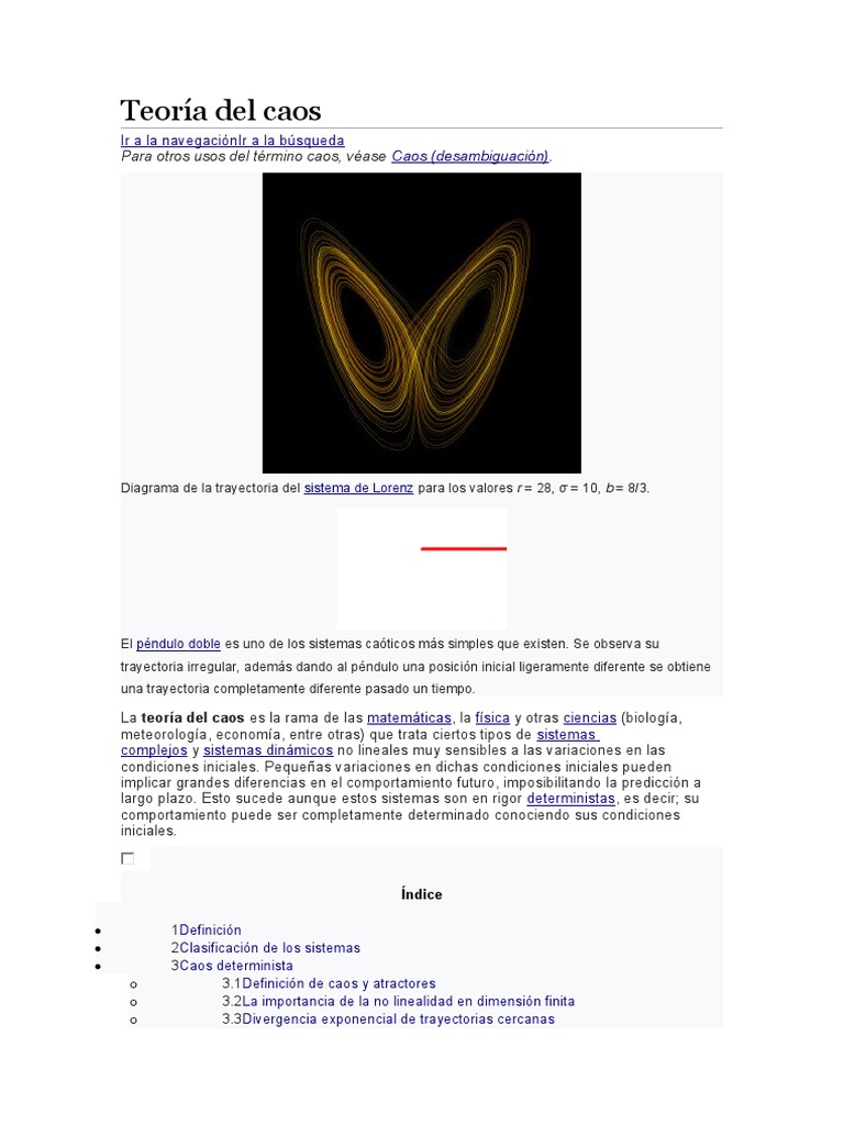 Teoría Del Caos | PDF | Teoría del caos | Atractor