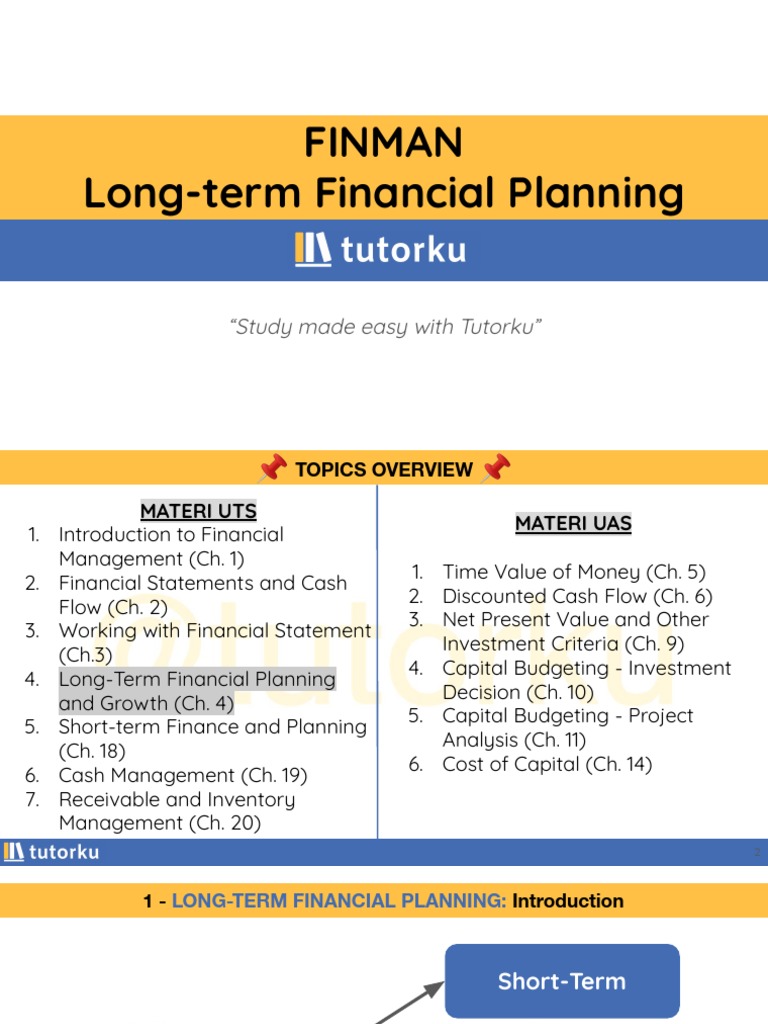 Long-Term Financial Planning: Calculating External Financing Needs ...