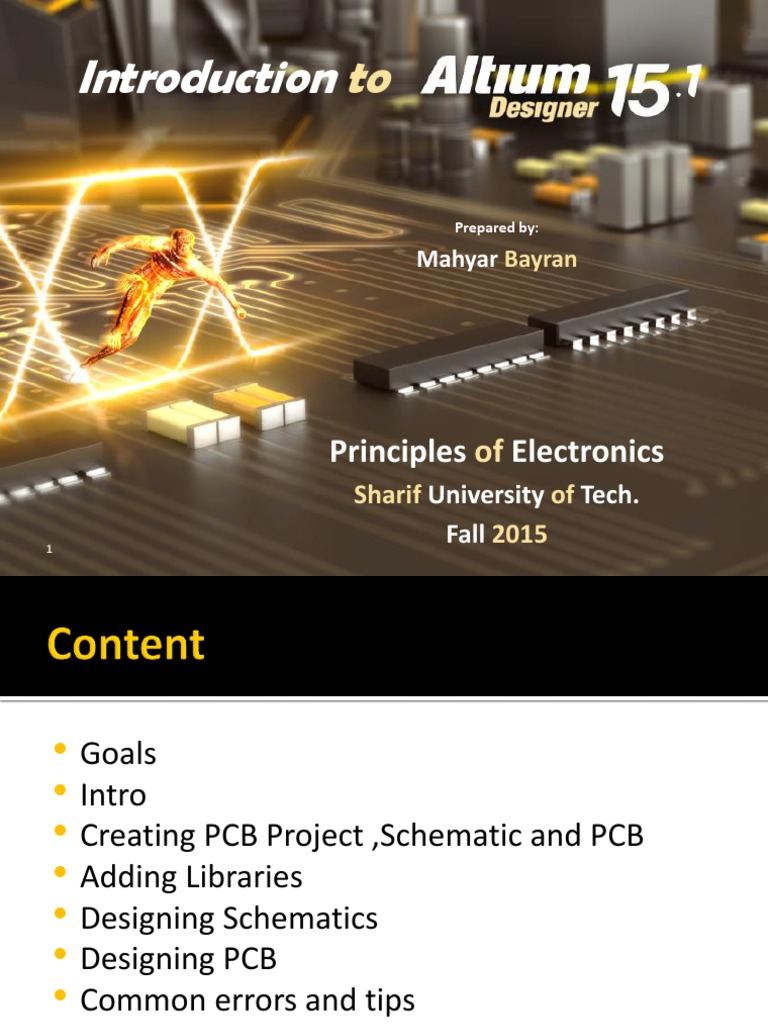 Introduction To Altium Designer PDF | PDF | Printed Circuit Board | Electronic Circuits