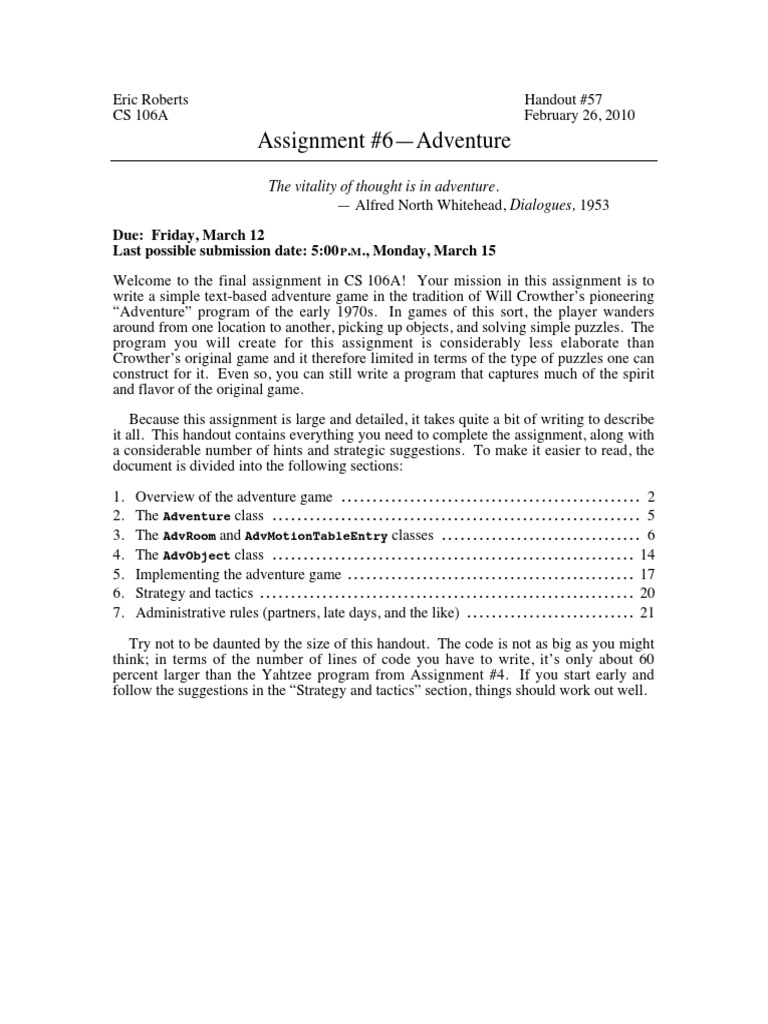 57 Assignment 6 Pdf Class Computer Programming Method Computer Programming