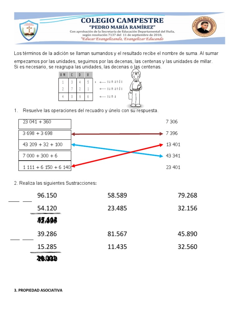 Unidades Didacticas de Las Matematicas Grado 3° | PDF | Números ...